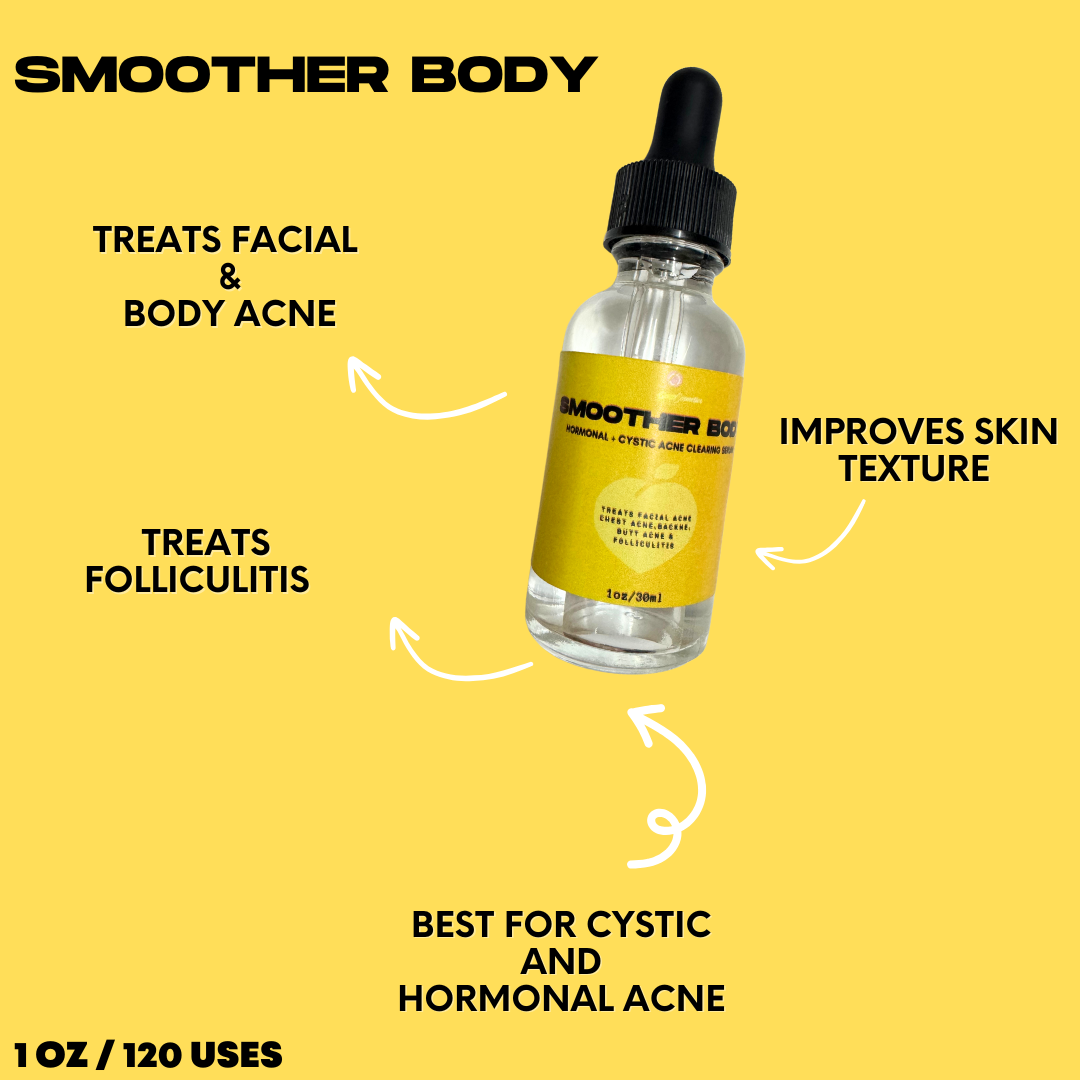 SMOOTHER BODY: Hormonal + Cystic Acne Clearing Serum | ooze cosmetics