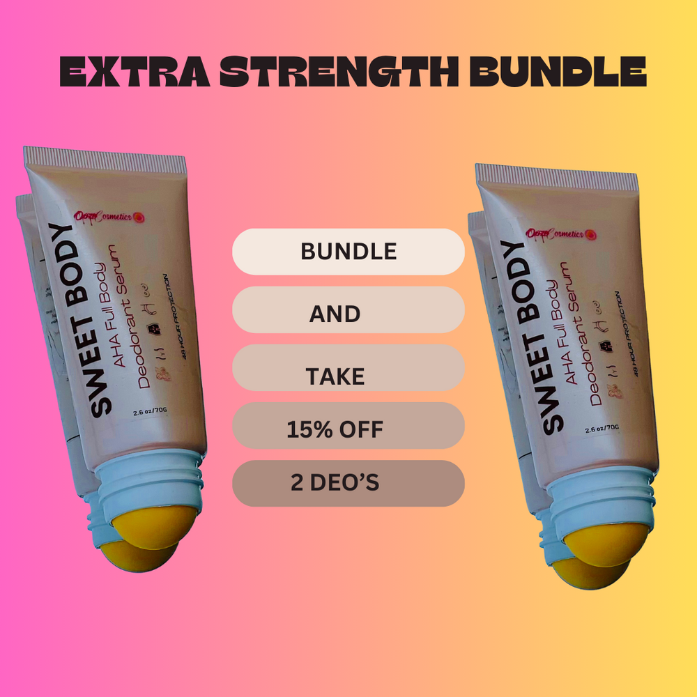 Extra Strength Sweet Body Deodorant Bundle | ooze cosmetics